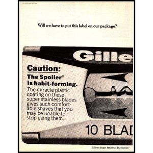 gillette | Art | 97 Gillette The Spoiler Safety Razor Blade Vintage ...